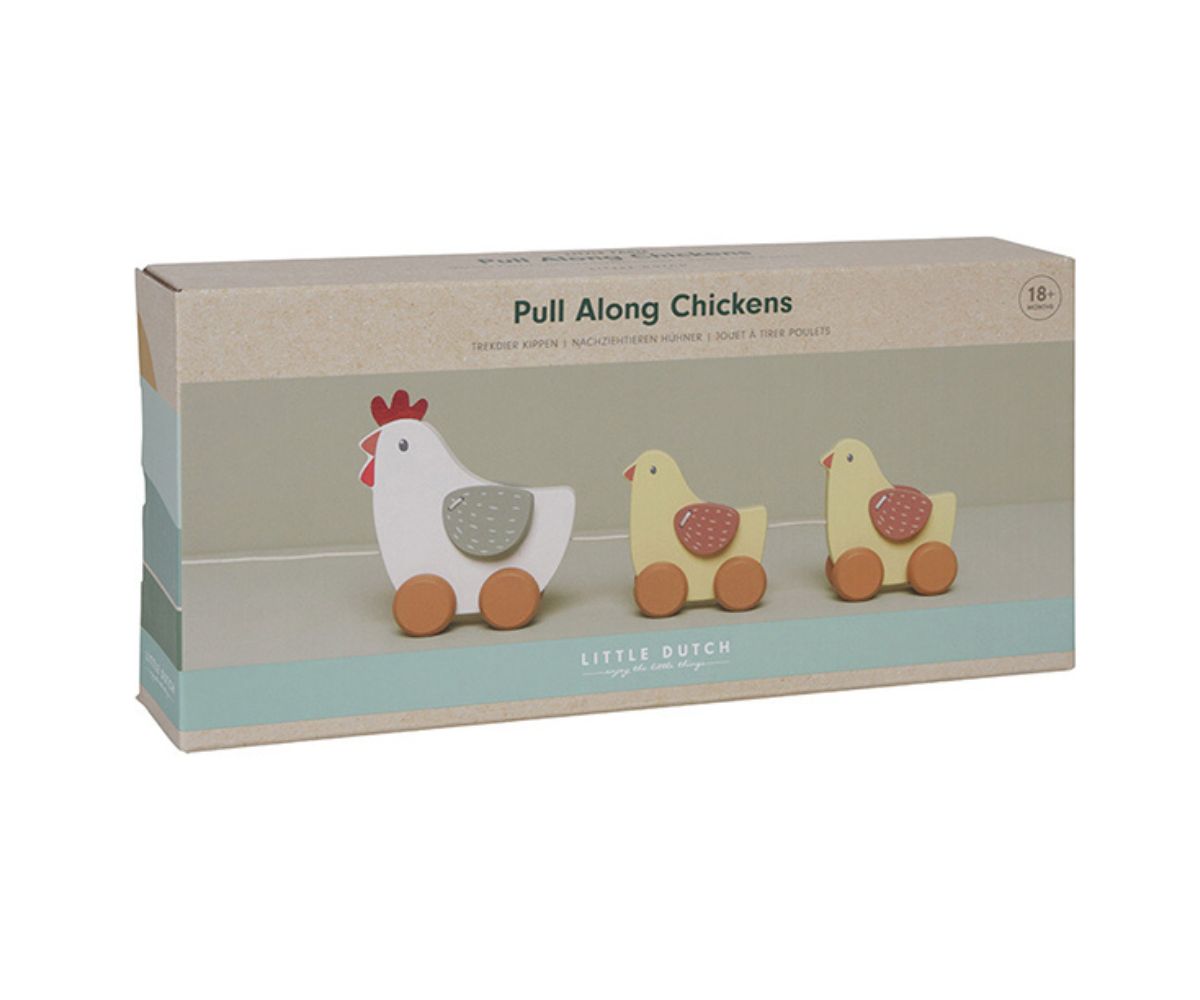 Puidust kanakesed nöörist tõmmatav Little Farm, Little Dutch ...