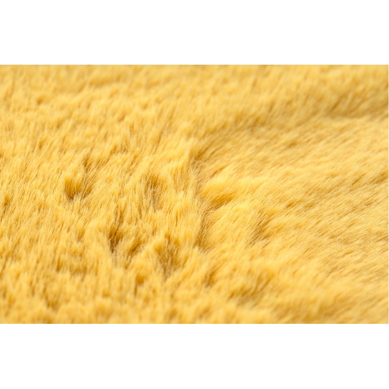 Vaip BUNNY ümmargune kuldne IMITATION OF Rabbit FUR - manguvaljakud.eu