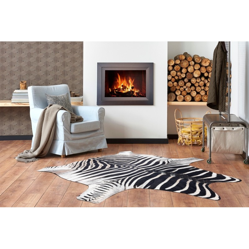 Vaip Artificial Cowhide, Zebra G5128-1 valge must Leather ...