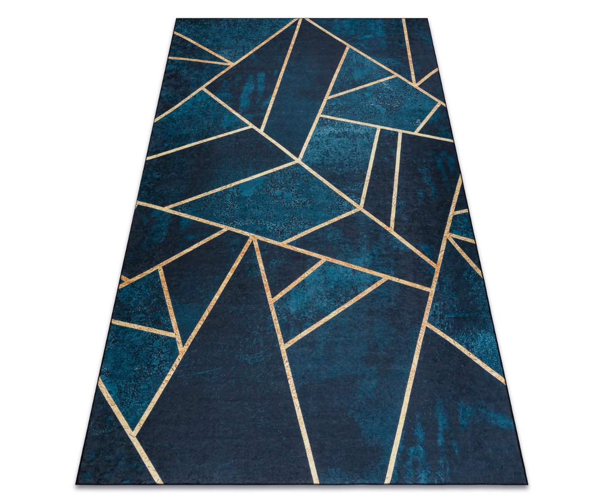 Vaip ANDRE 1863 Teemant, libisemiskindel, valge-must - manguvaljakud.eu