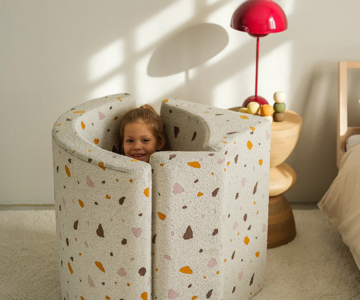 Laste lebotool 3-osaline Wigiwama Moon Terrazzo Marble
