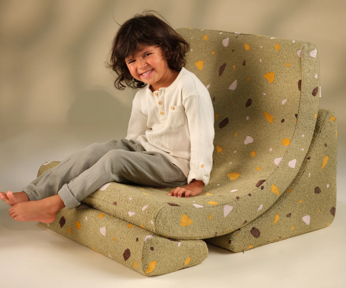 Laste lebotool 3-osaline Wigiwama Moon Terrazzo Moss