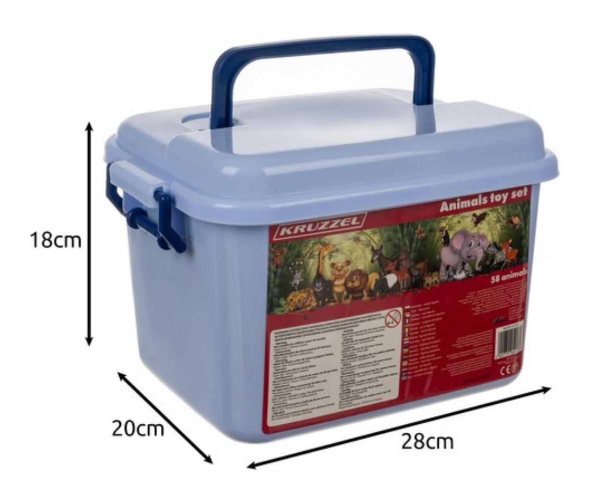 Loomade figuurikomplekt 48tk safari ja metsa loomafiguuri