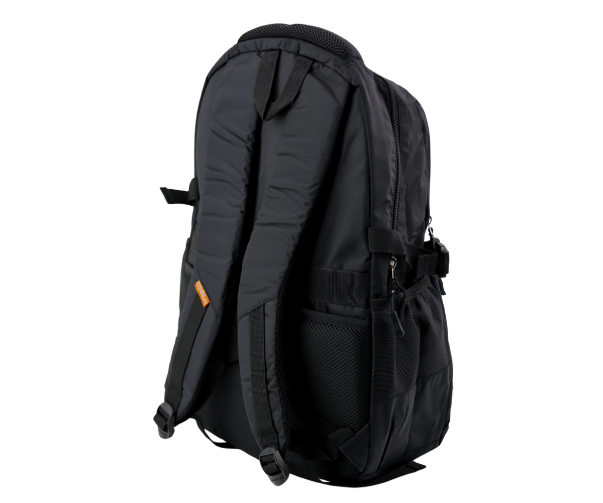 Laste seljakott 9 taskuga – must 35L