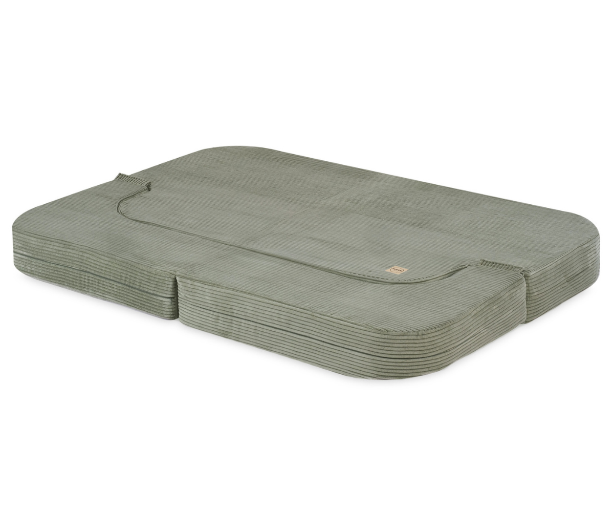 Laste diivan Plush Nest velvet – roheline