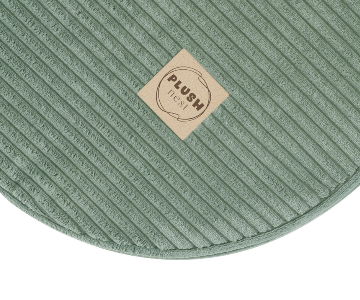 Laste diivan Plush Nest velvet – roheline
