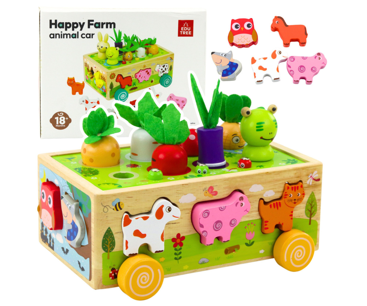 Puidust sorteerimismäng Happy Farm